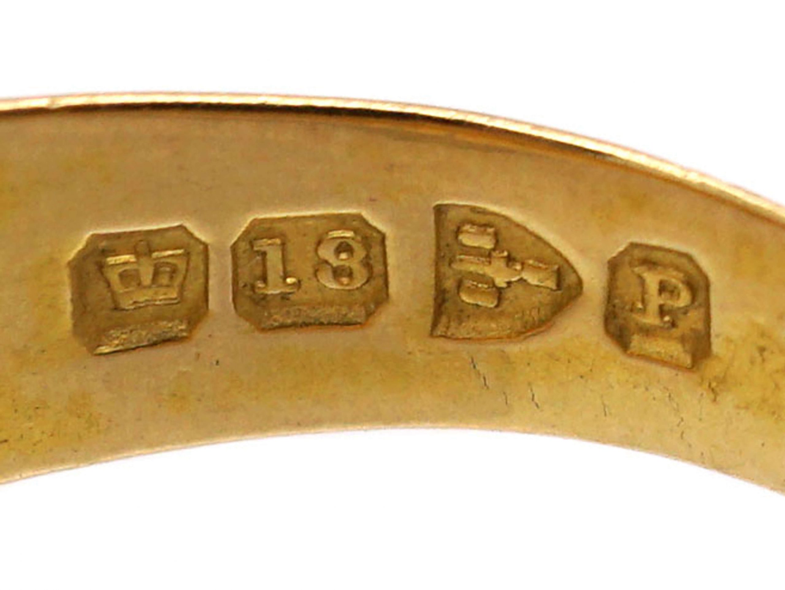 Edwardian 18ct Gold Mizpah Ring set with a Ruby () | The Antique ...