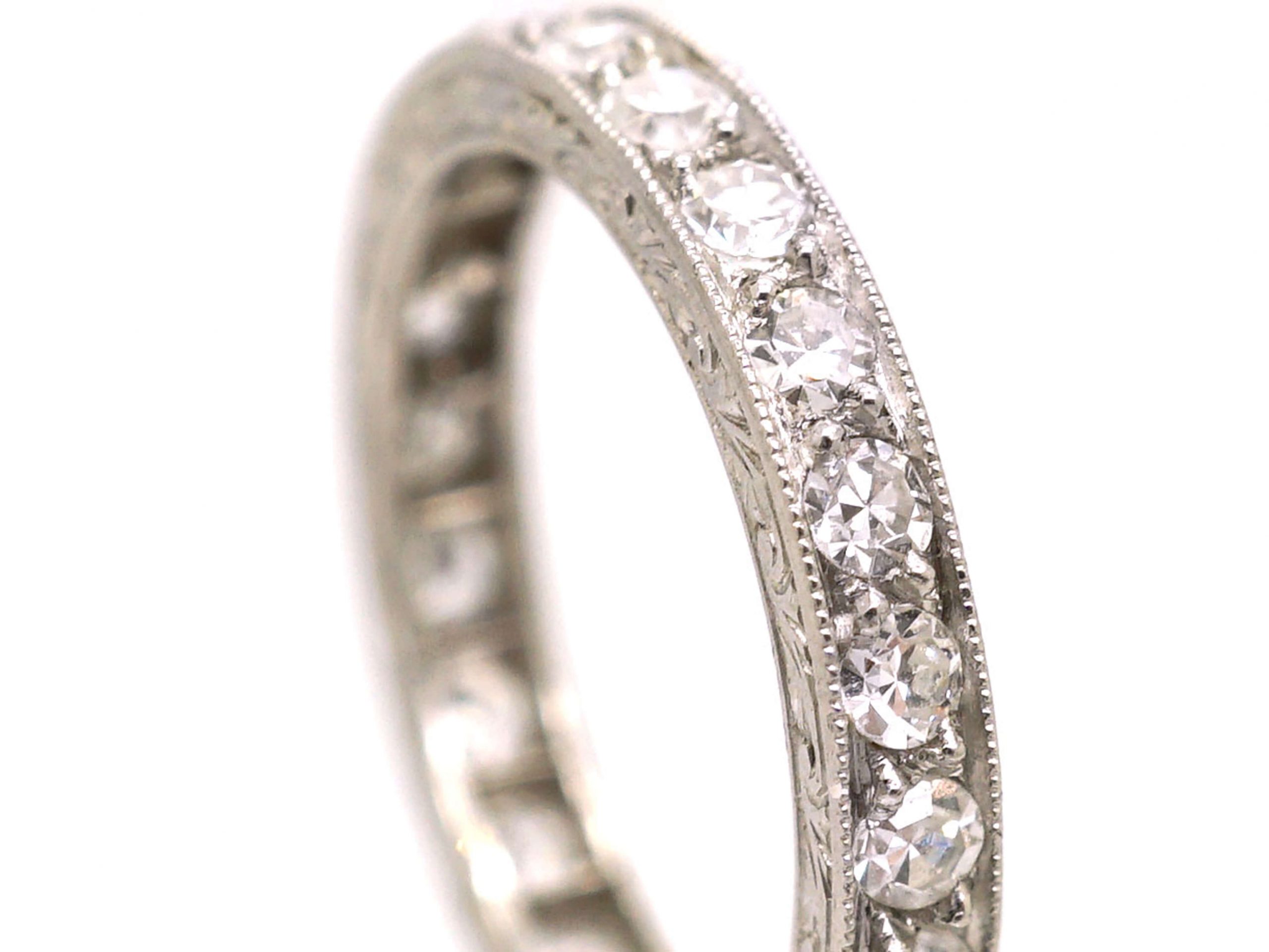 Early 20th Century Platinum & Diamond Eternity Ring (23Y) | The Antique ...