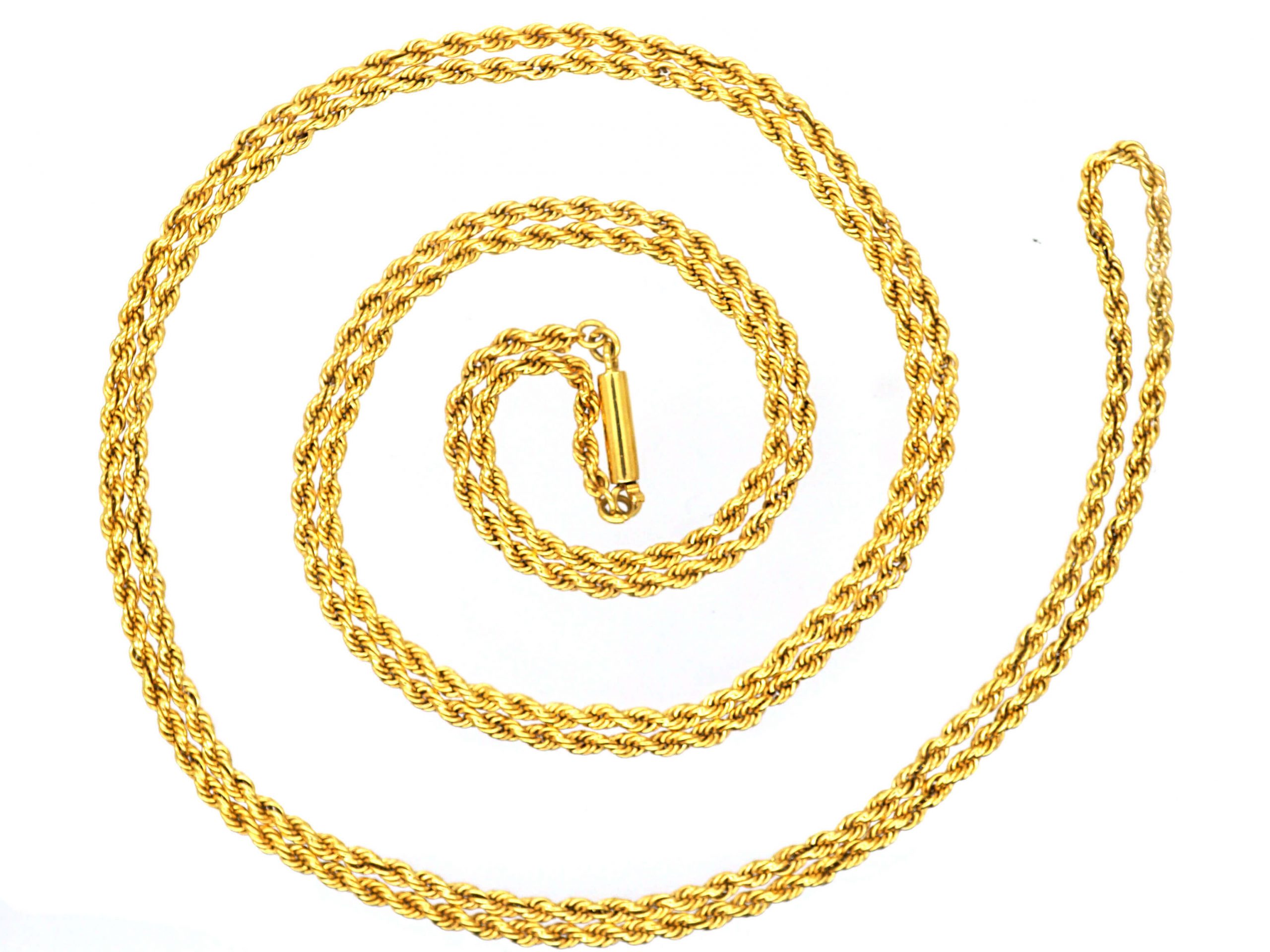 Long 15ct Gold Prince of Wales Twist Chain (36Y) | The Antique ...
