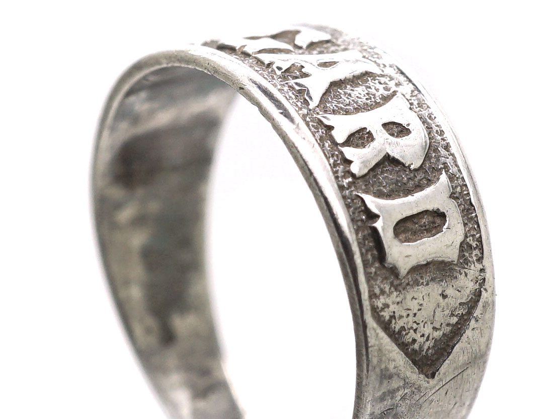Victorian Silver Regard Ring (376Y) | The Antique Jewellery Company