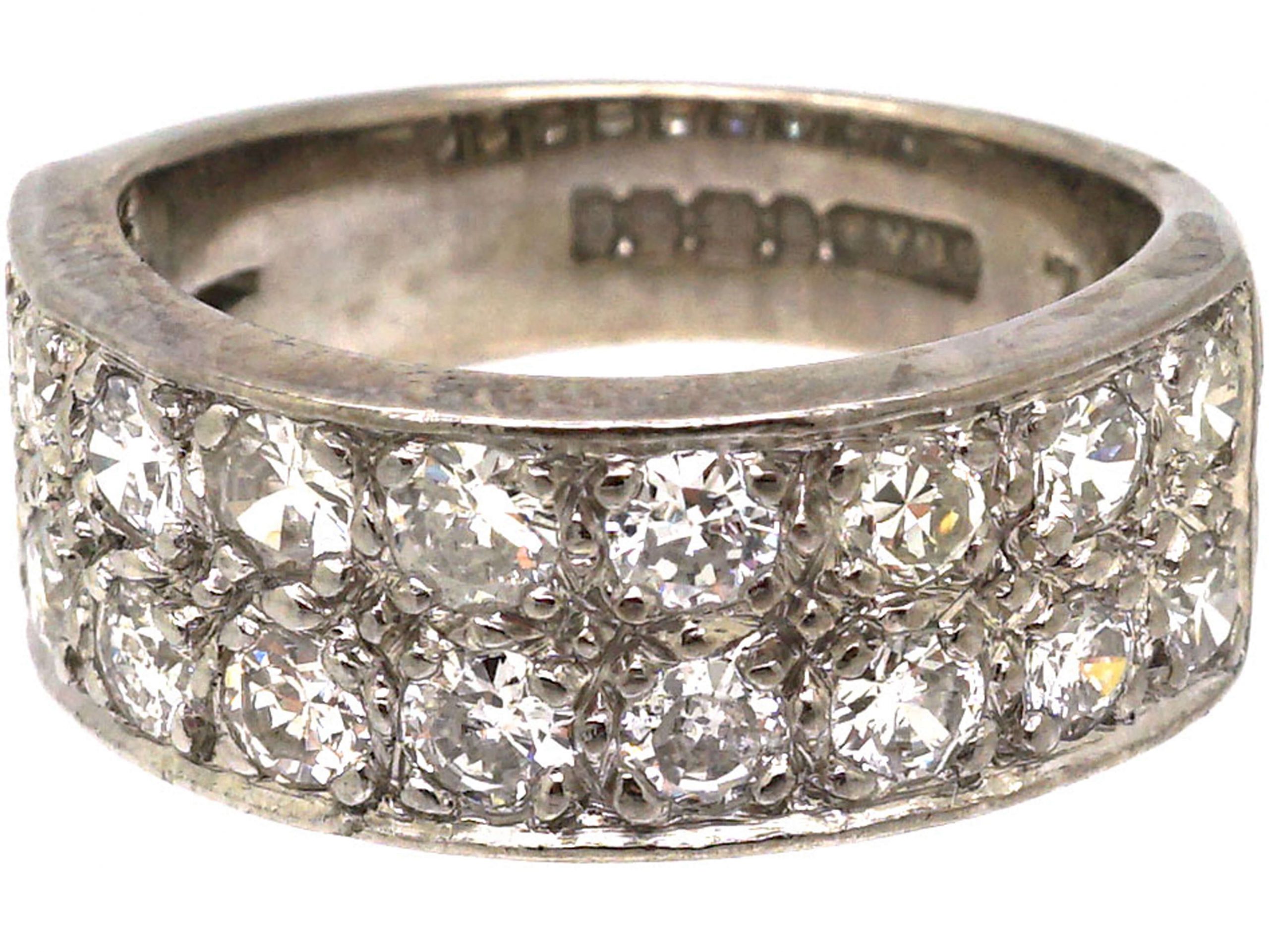 18ct White Gold Ring by Charles Green & Sons set with Diamonds (335Y ...