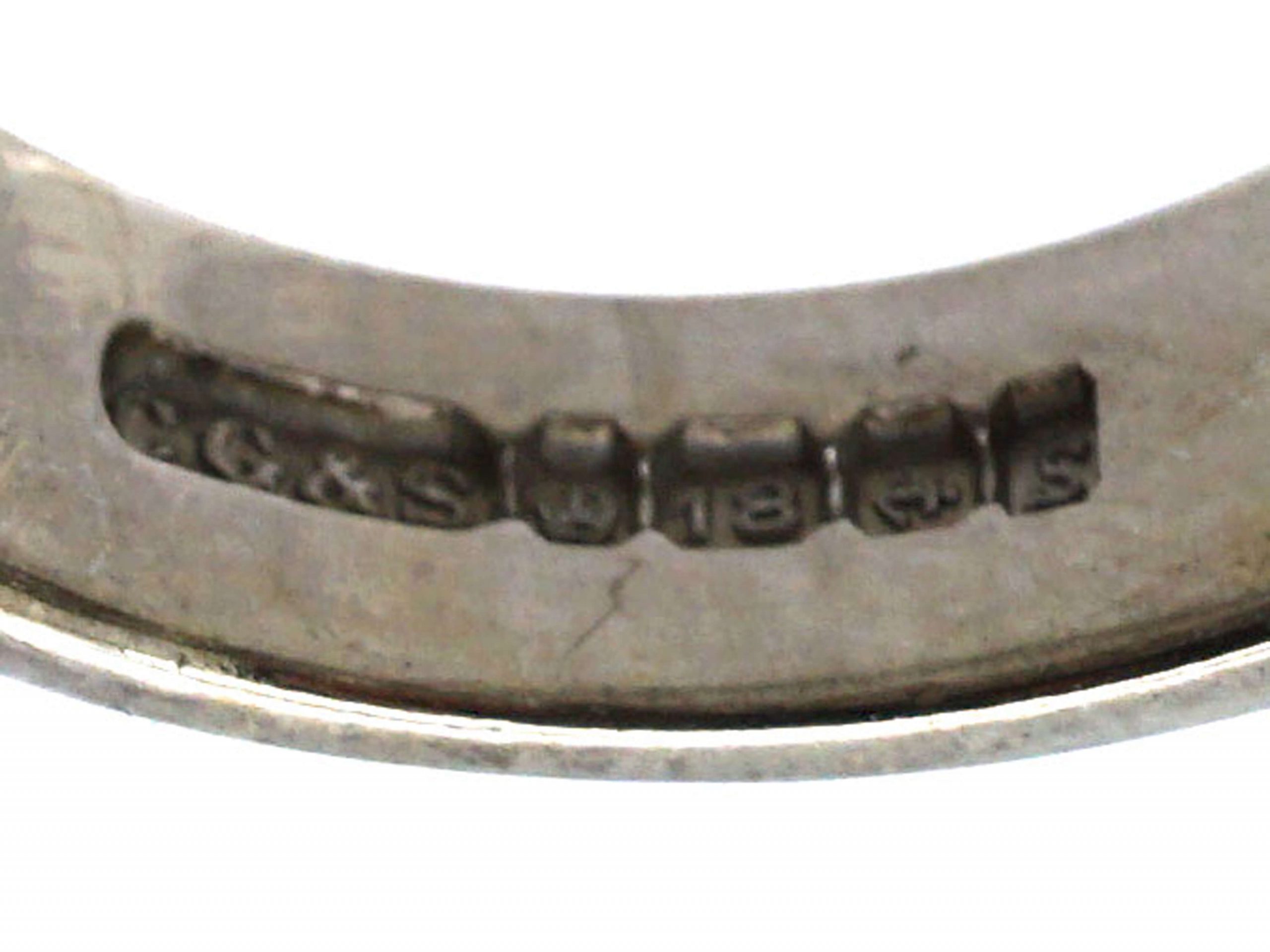 18ct White Gold Ring by Charles Green & Sons set with Diamonds (335Y ...