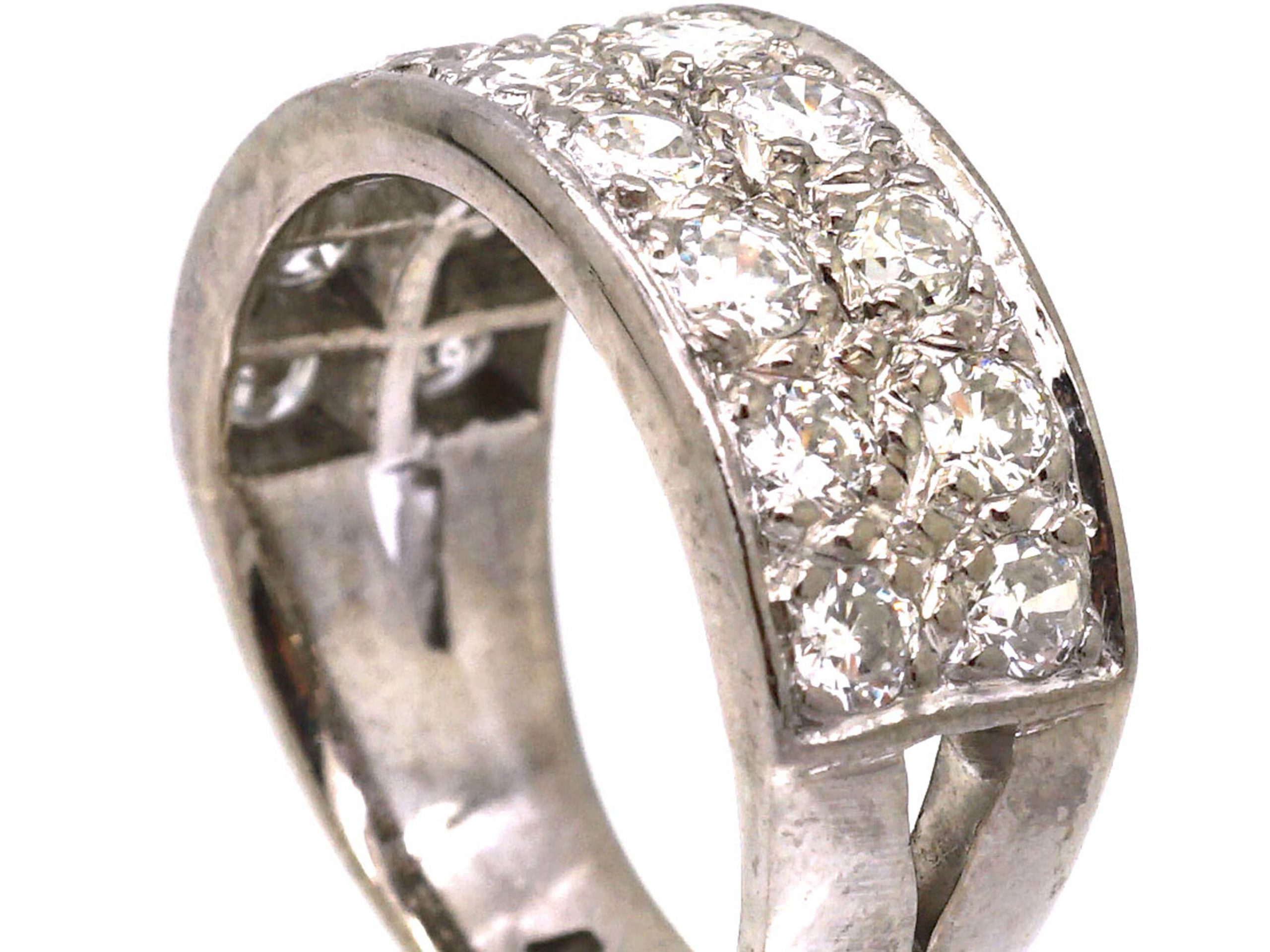 18ct White Gold Ring by Charles Green & Sons set with Diamonds (335Y ...