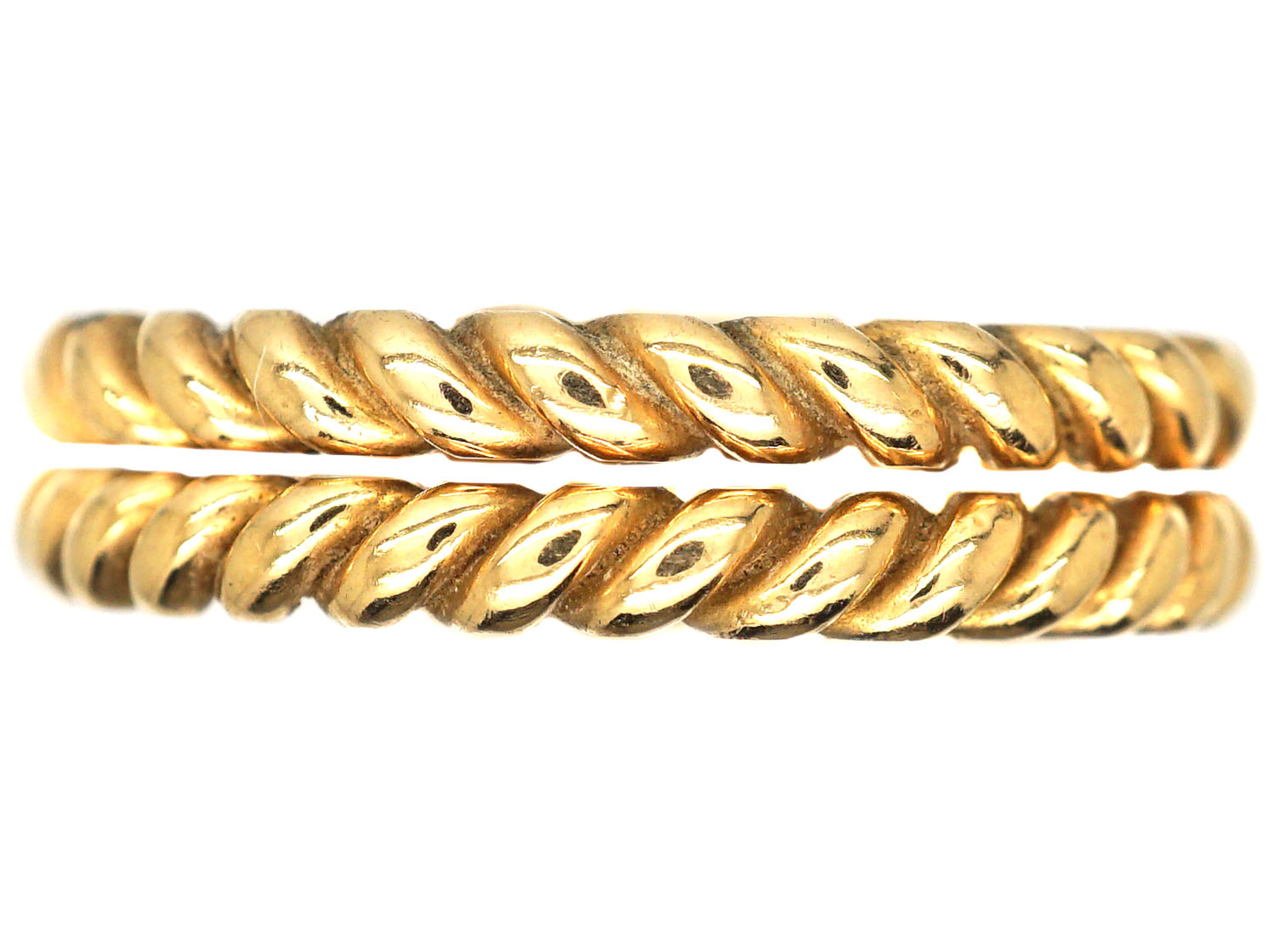 Edwardian Pair of 18ct Gold Illusion Rings (704W) | The Antique ...