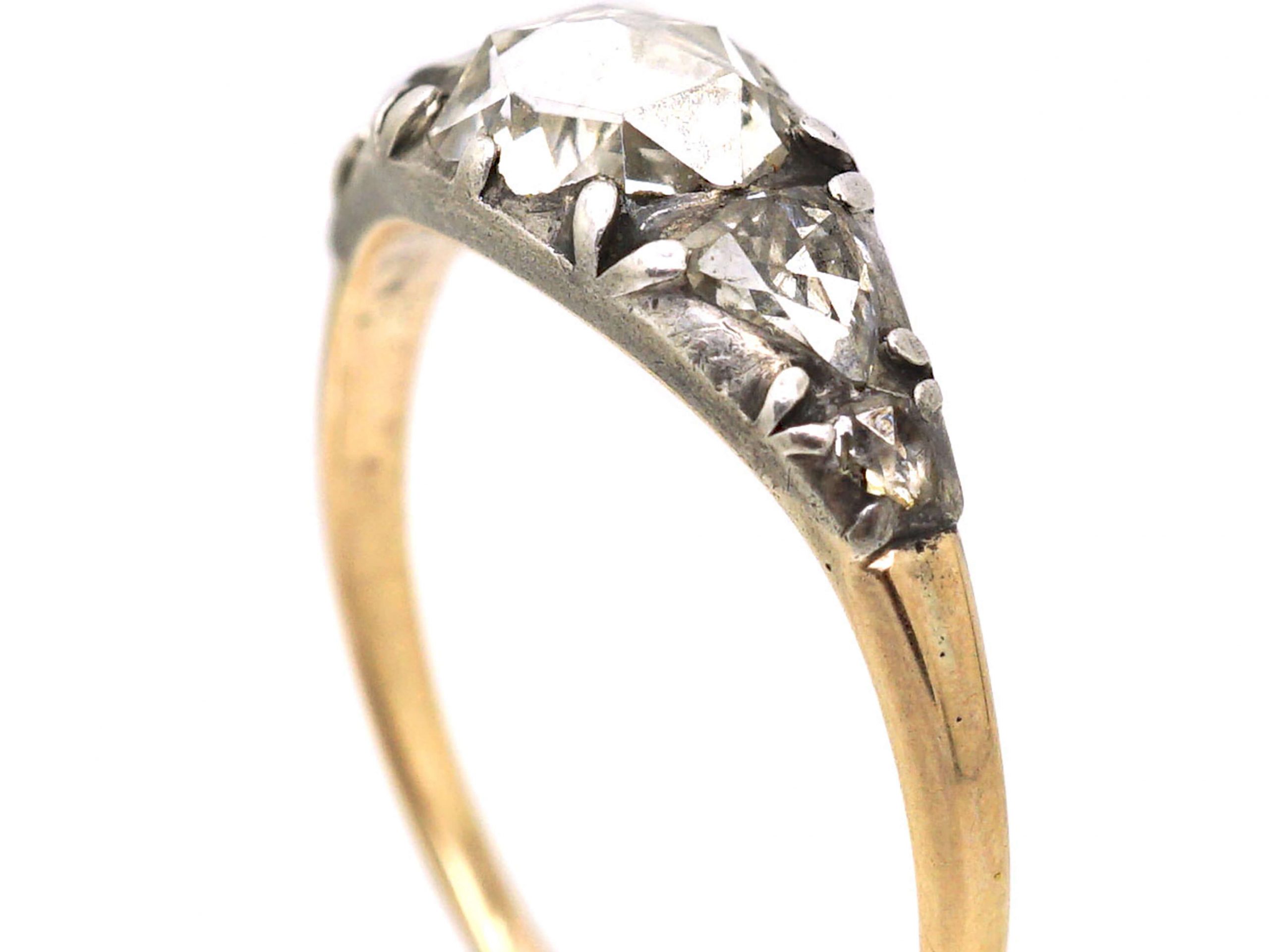 French Early 19th Century Rose Cut Diamond Ring (531Y) | The Antique ...