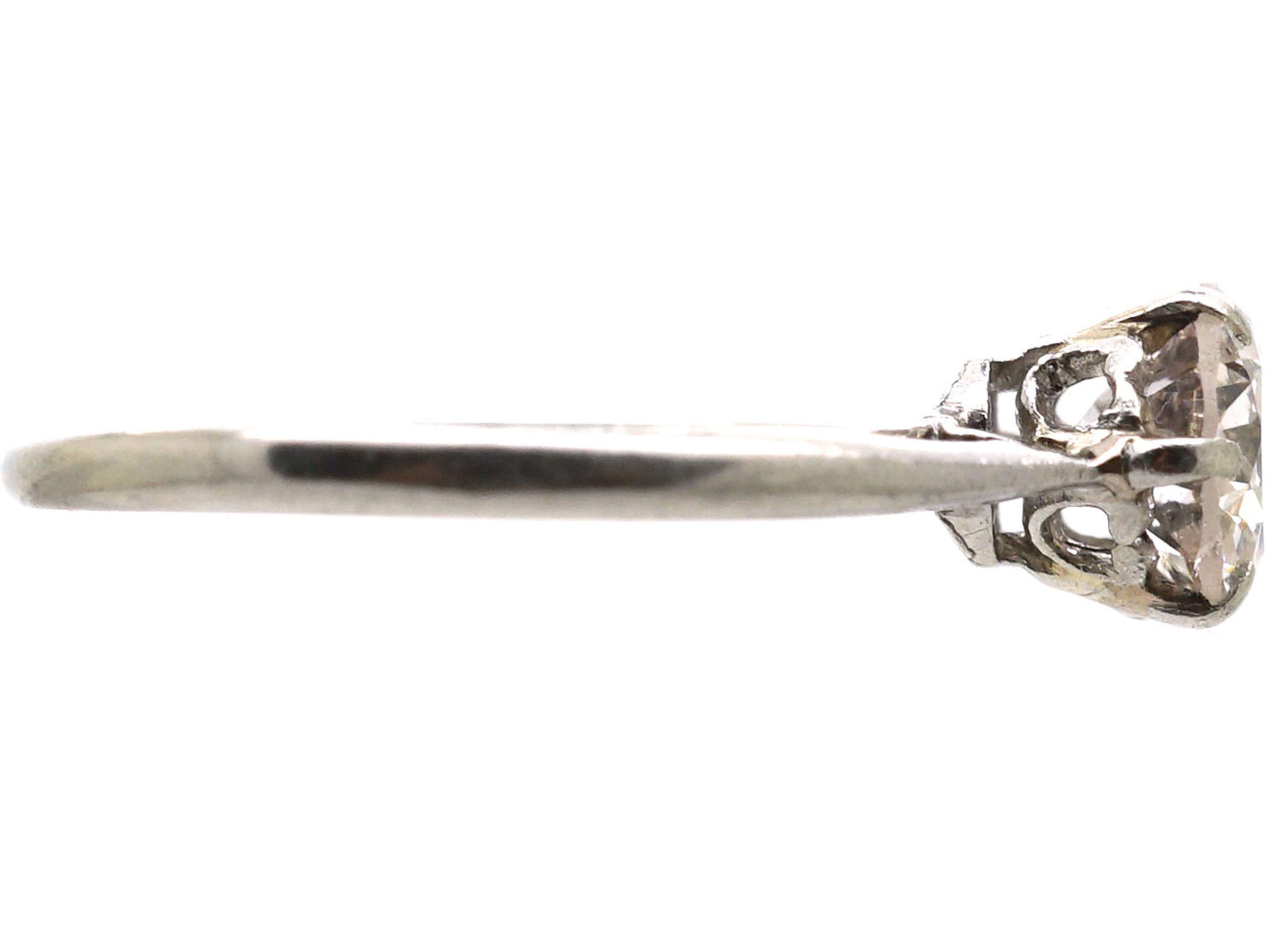 Early 20th Century Platinum Diamond Solitaire Ring (534Y) | The Antique ...