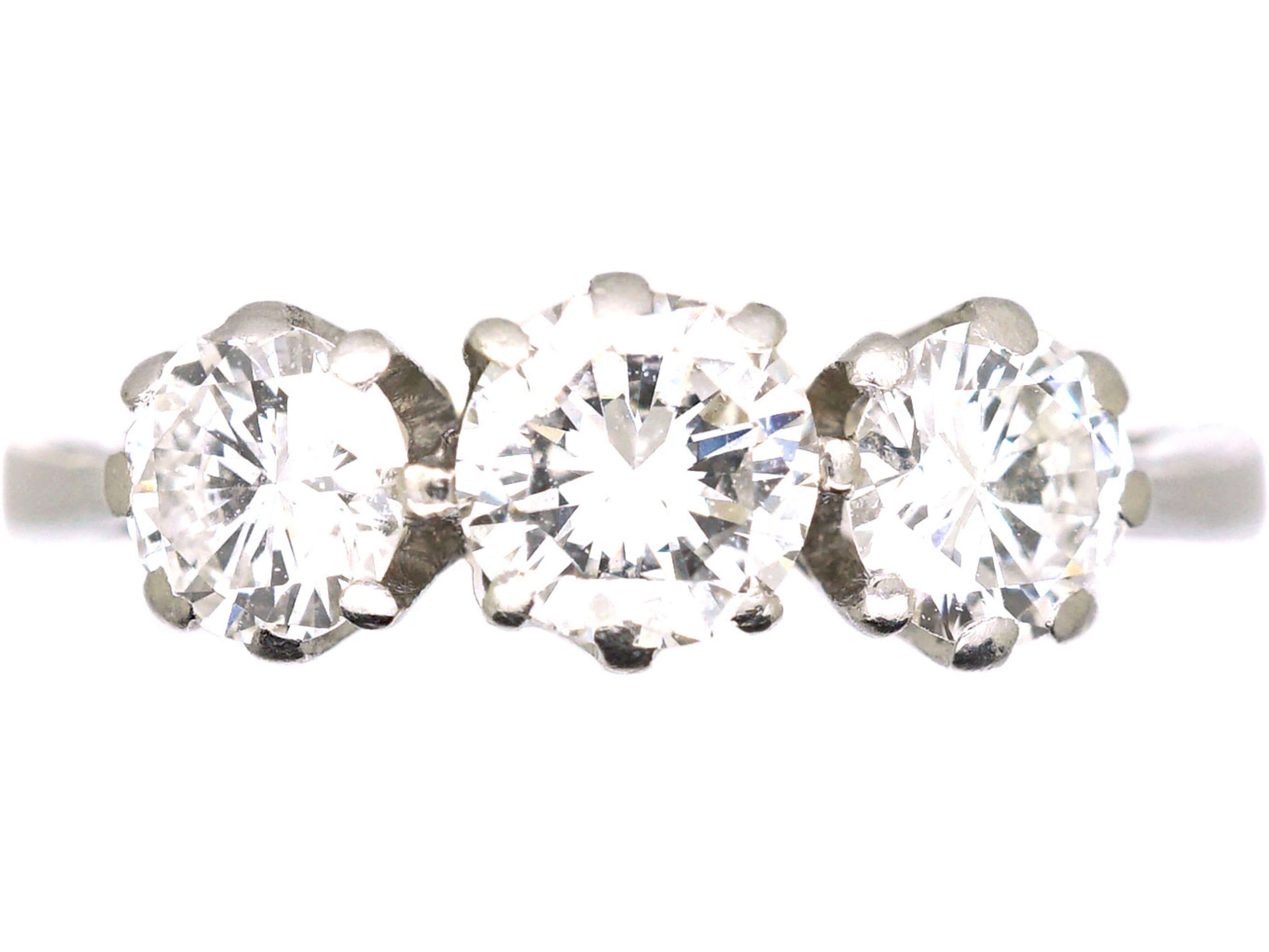 Early 20th Century Platinum, Three Stone Diamond Ring | AJC - AUS