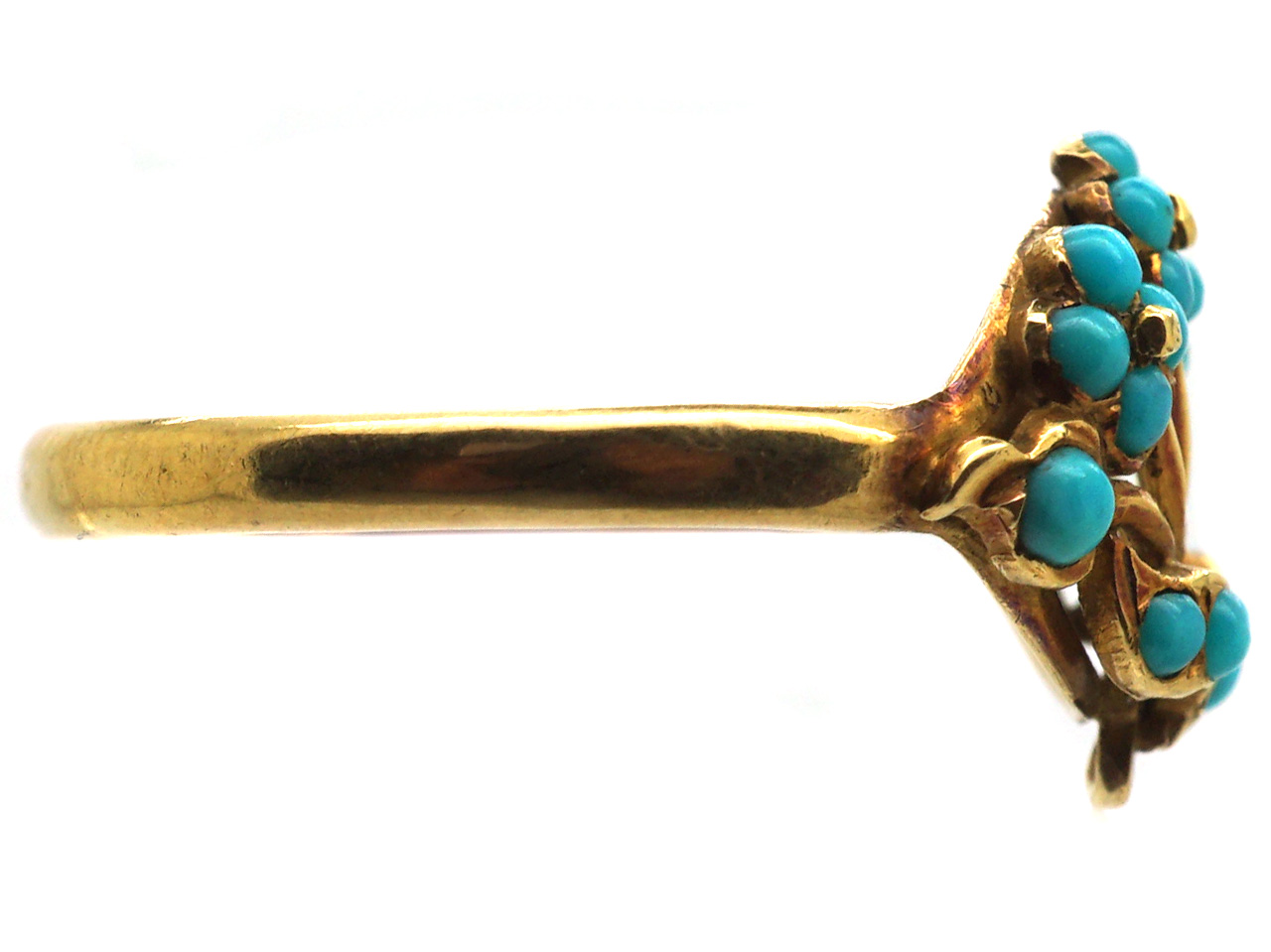 Regency 15ct Gold Forget me Not Ring (723Y) | The Antique Jewellery Company