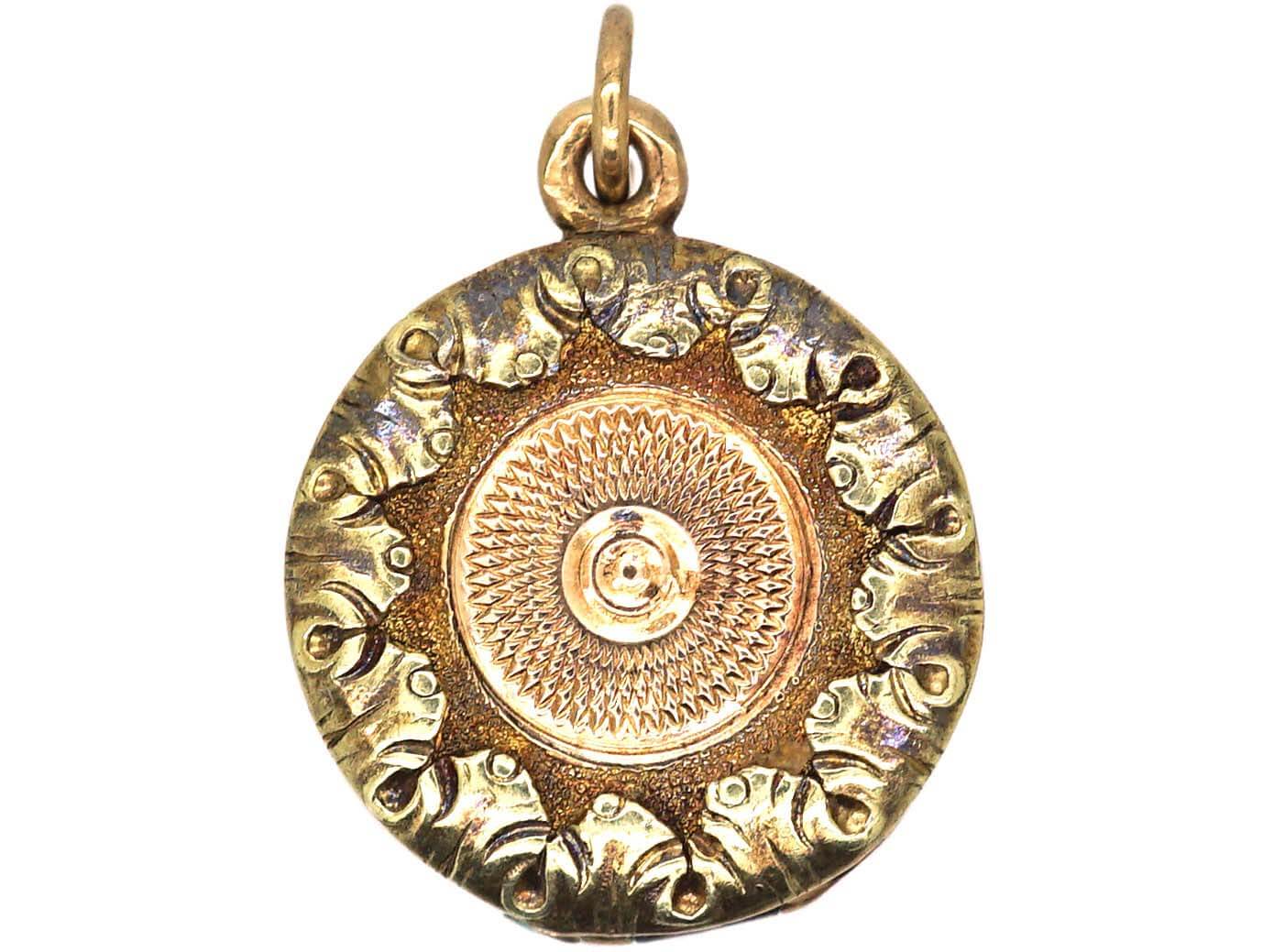 Tiny Georgian Two Colour 15ct Gold Locket (414Z) | The Antique ...
